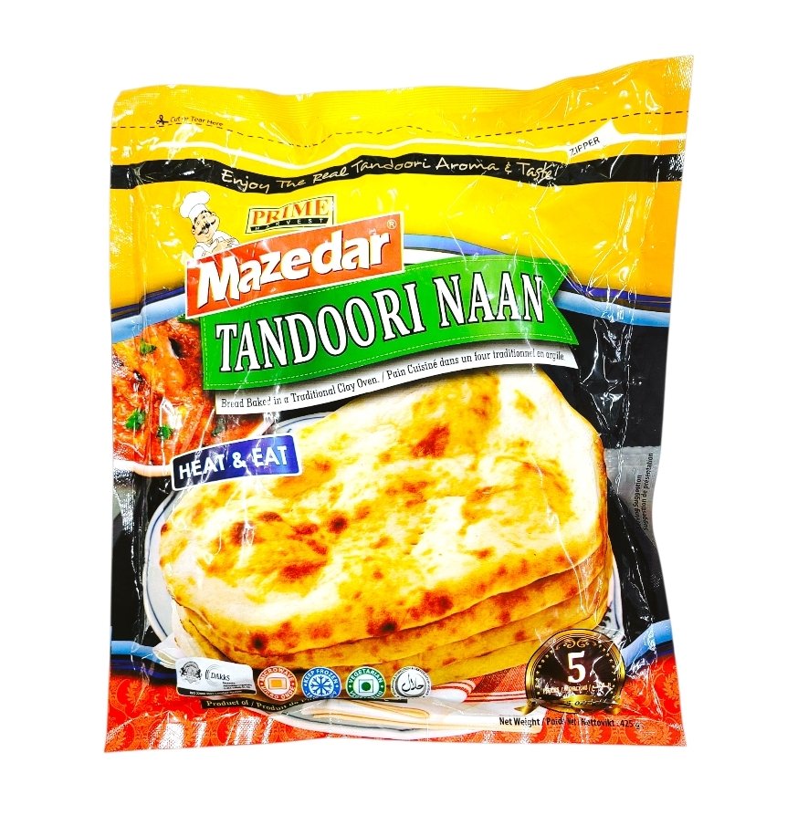 MAZEDAR TANDOORI NAAN , 5PCS ,425g - Asia mart